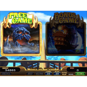 Captain Jack 2 by IGS - 25 Line Game - Available at 8 Line Supply