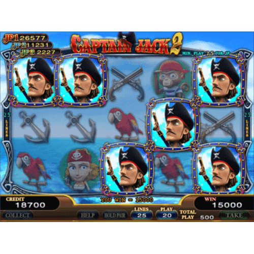 Captain Jack 2 by IGS - 25 Line Game - Available at 8 Line Supply