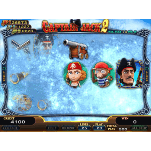 Captain Jack 2 by IGS - 25 Line Game - Available at 8 Line Supply