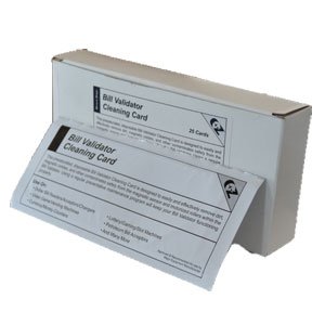 Bill Validator Cleaning Card 25pk - 8 Line Supply