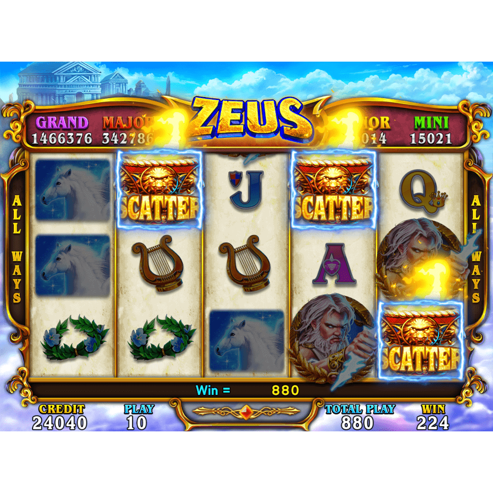 Zeus by IGS - Brand New - 243 Line Game - In Stock at 8 Line Supply