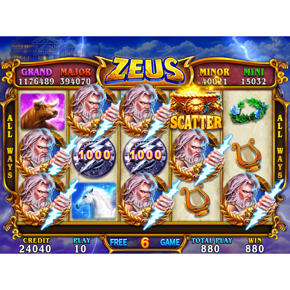 Zeus by IGS - Brand New - 243 Line Game - In Stock at 8 Line Supply
