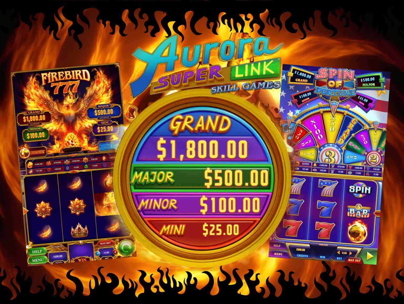 New Aurora Super Link offers nine games of skill on one board